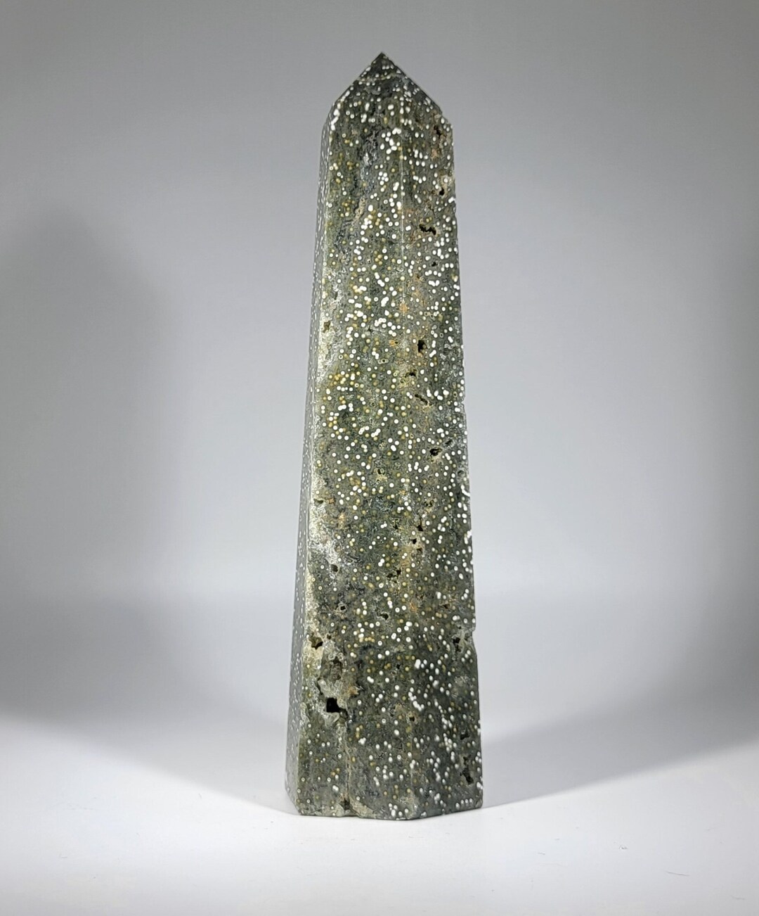Ocean Jasper Tower: 6" Tall Crystal Point - Etsy