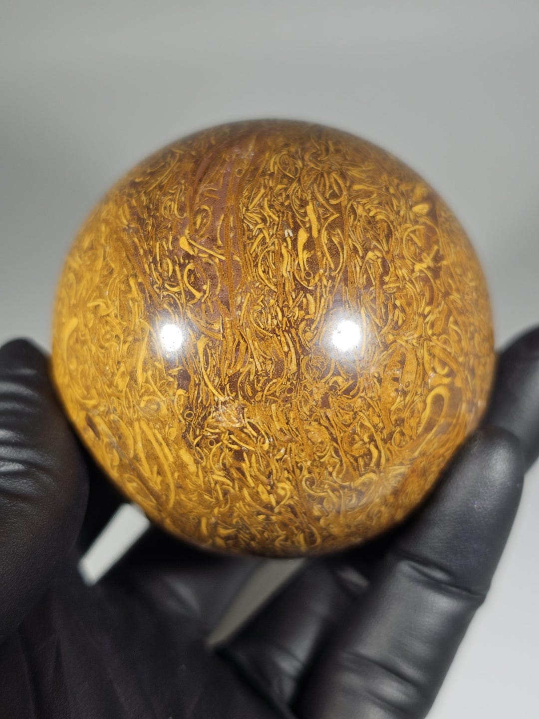 57mm Calligraphy Jasper Sphere - Etsy