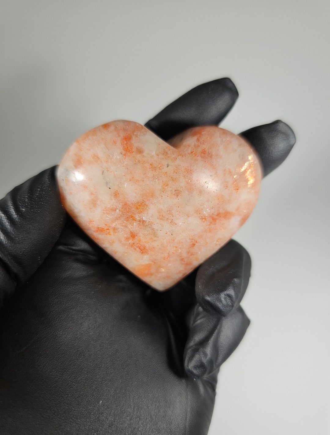 Sunstone Heart Carving - Etsy