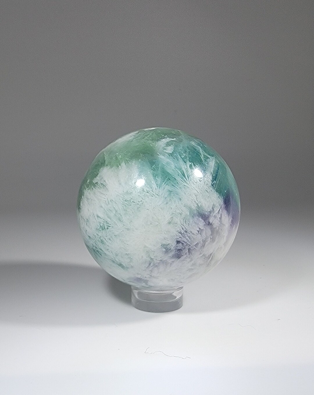 50mm Feather Fluorite Sphere - Etsy