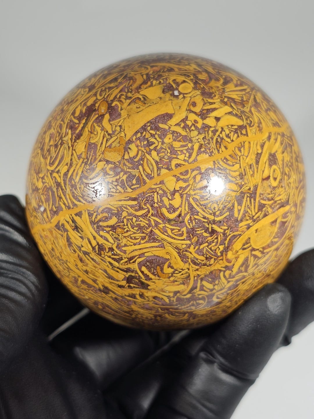 60mm Calligraphy Jasper Sphere - Etsy