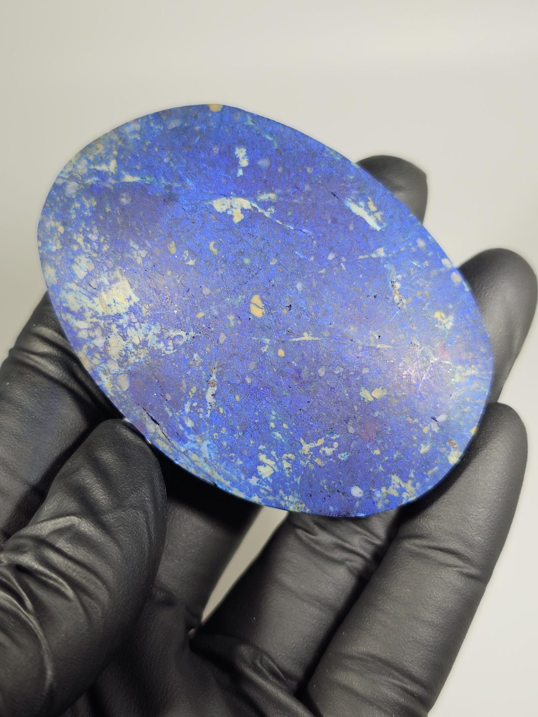 Azurite Palm Stone - Etsy