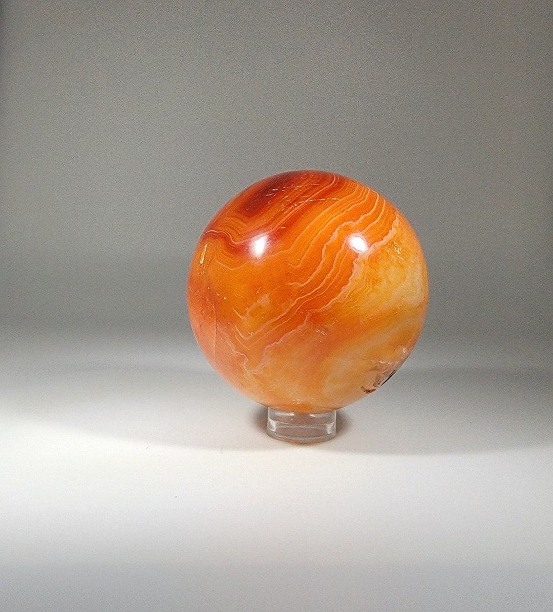 Beautiful Banded Carnelian Sphere - Etsy