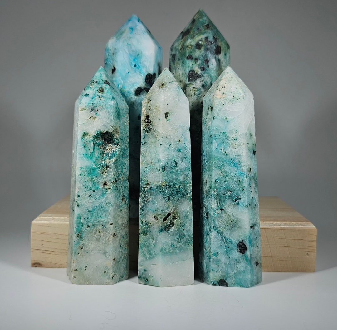You Choose Phoenix Tower Chrysocolla in Quartz imperfect - Etsy