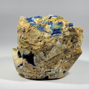 Azurite and Malachite Pet Rock Carving - Etsy