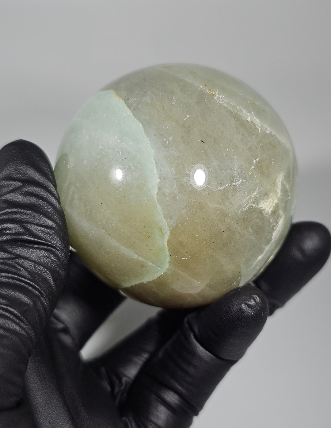51mm Green Moonstone Sphere - Etsy