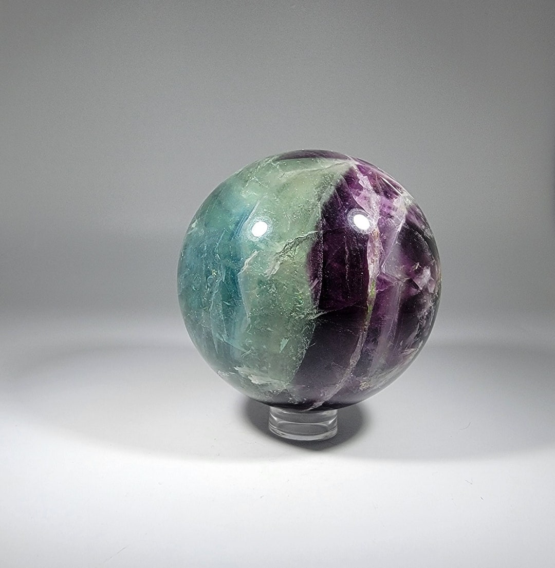 61mm Feather Fluorite Sphere - Etsy