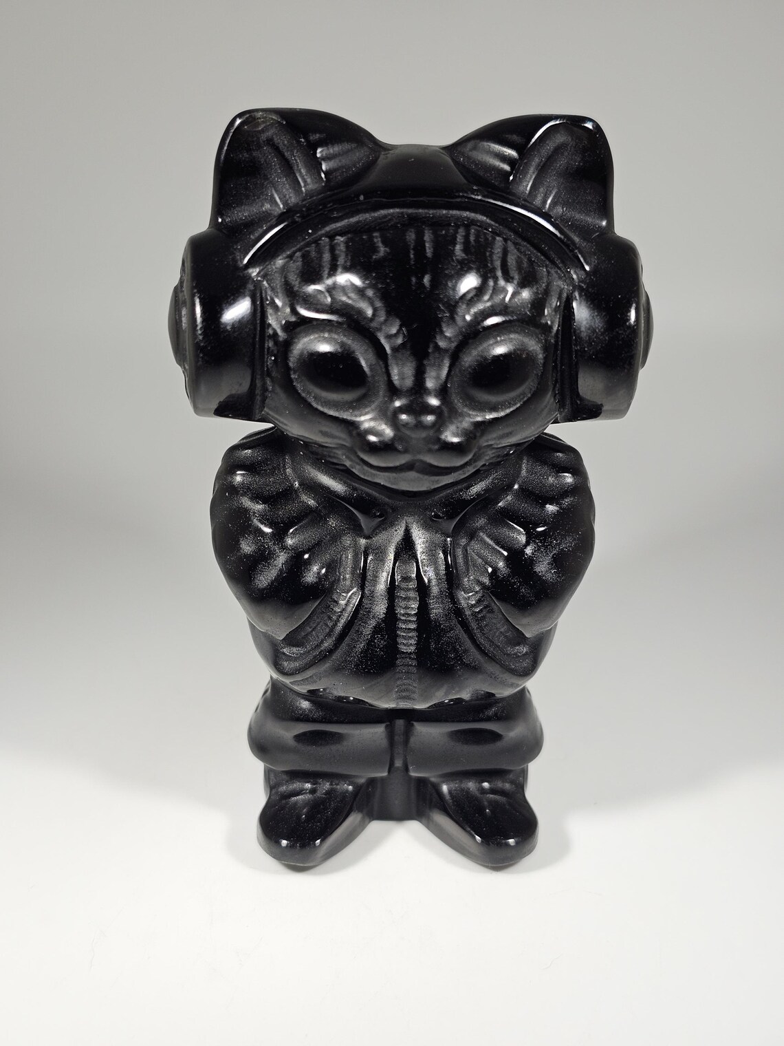 Obsidian Cat Carving - Etsy