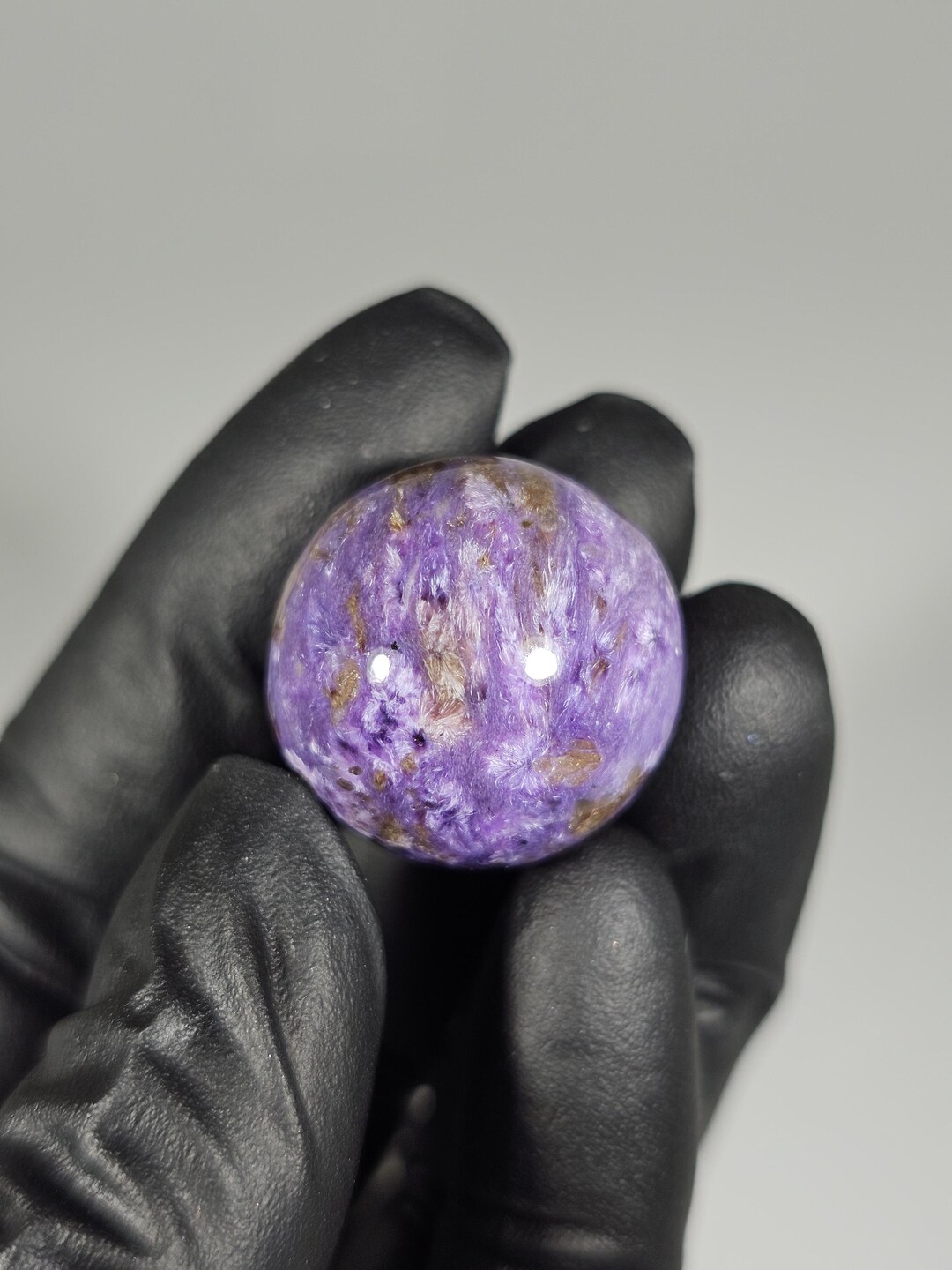Small 19mm Charoite Sphere - Etsy