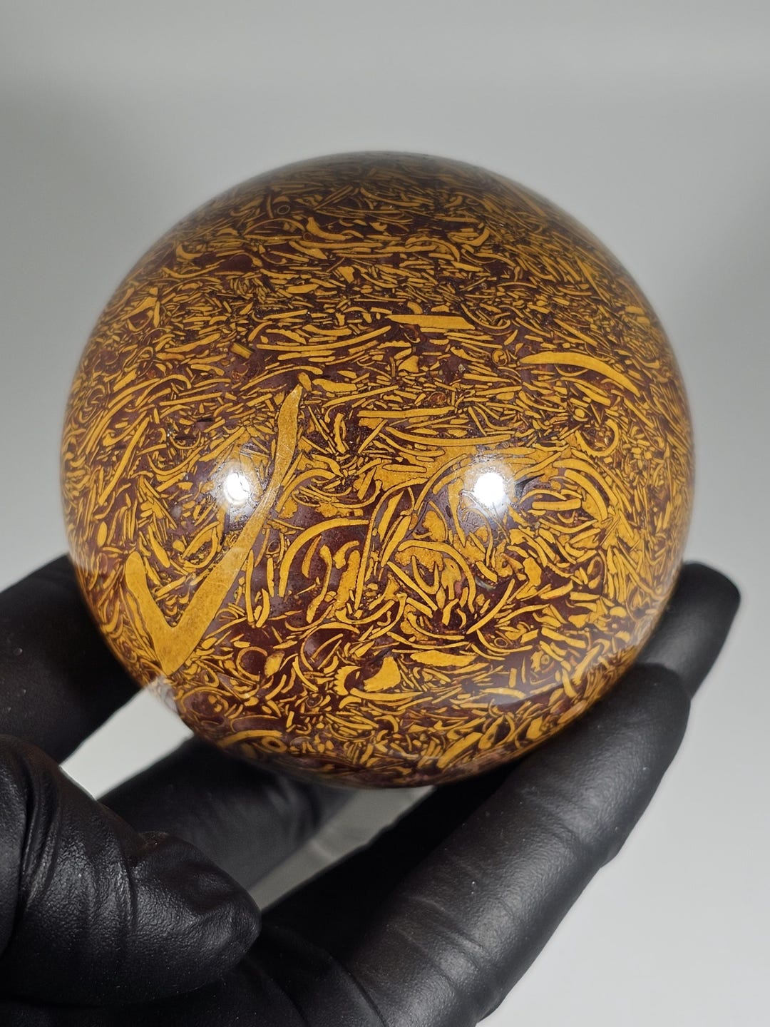 64mm Calligraphy Jasper Sphere - Etsy