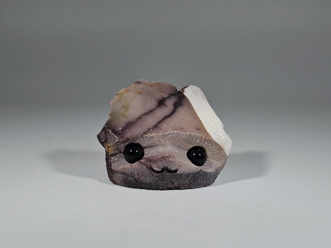 Mookaite Pet Rock Carving - Etsy