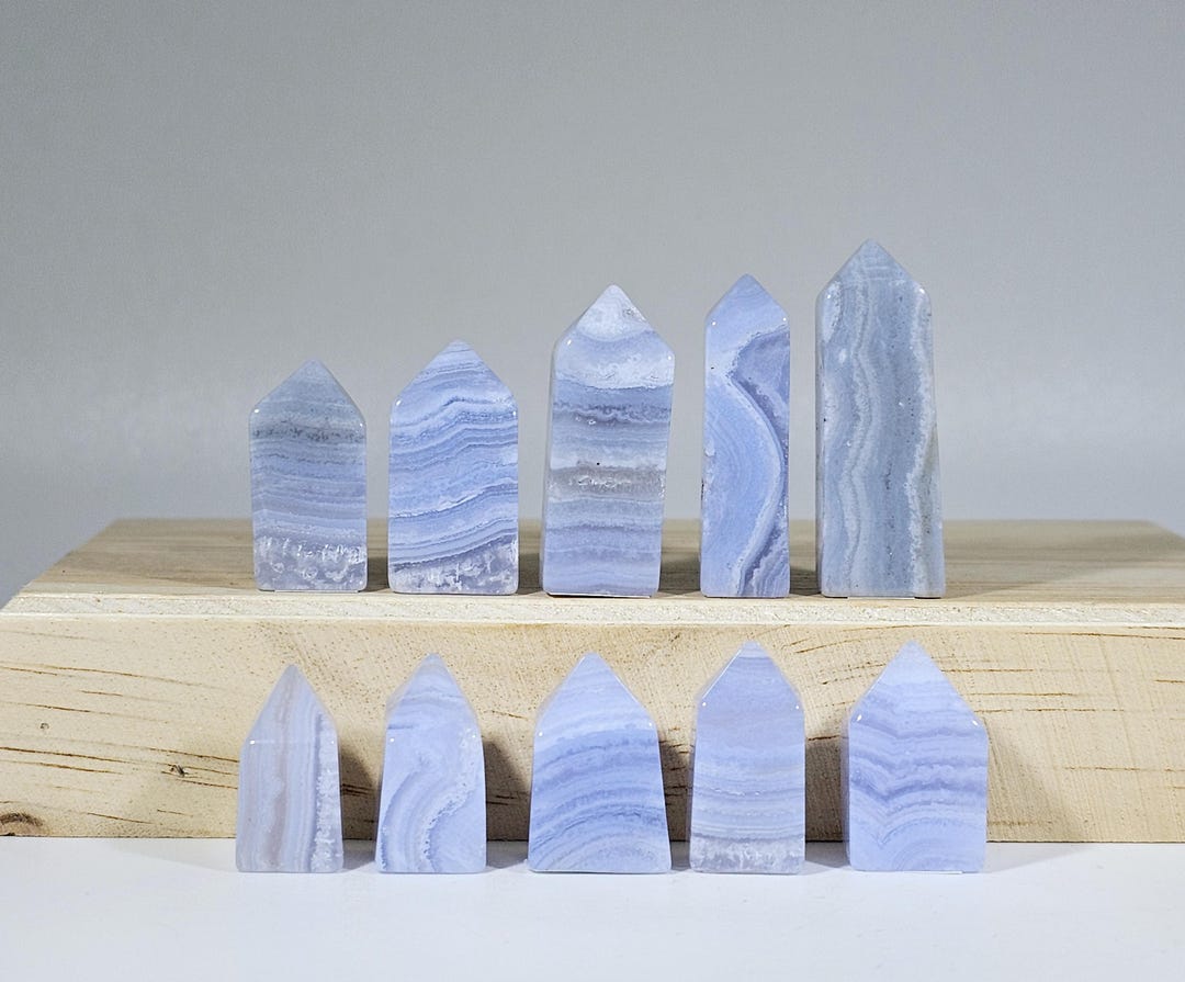 Your Choice Mini Blue Lace Agate Tower - Etsy