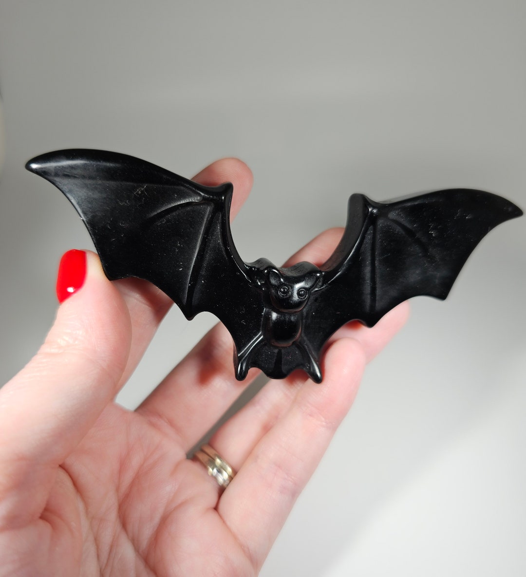 Obsidian Bat Carving - Etsy