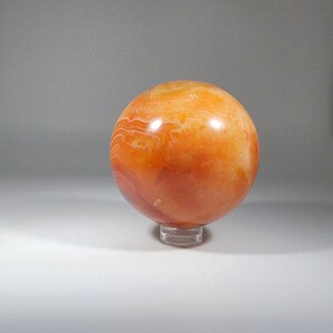 Beautiful Banded Carnelian Sphere - Etsy