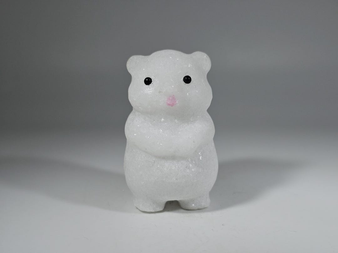 White Jade Hamster Carving - Etsy