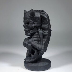 Obsidian Demon Carving Skeleton Skull - Etsy