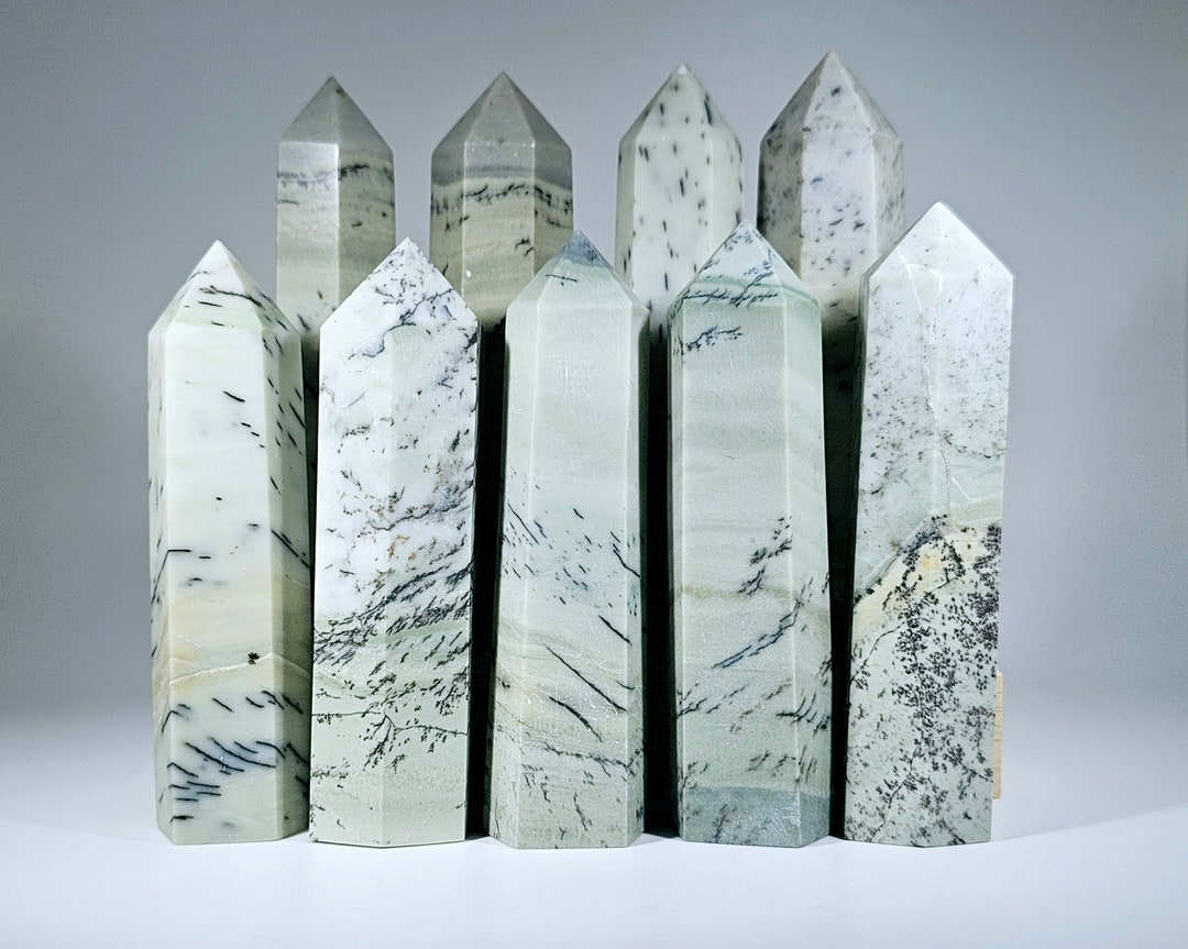 Your Choice Dendritic Jade Tower - Etsy