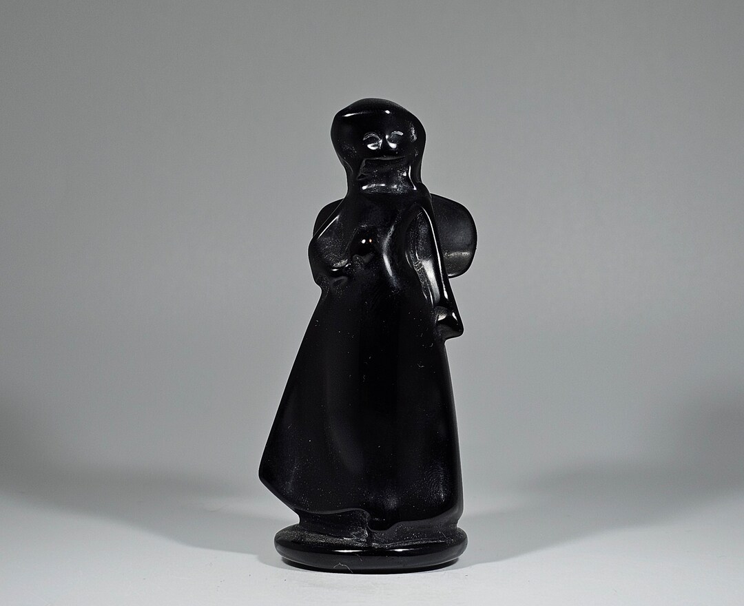 Obsidian Angel Carving 3.2" Tall - Etsy