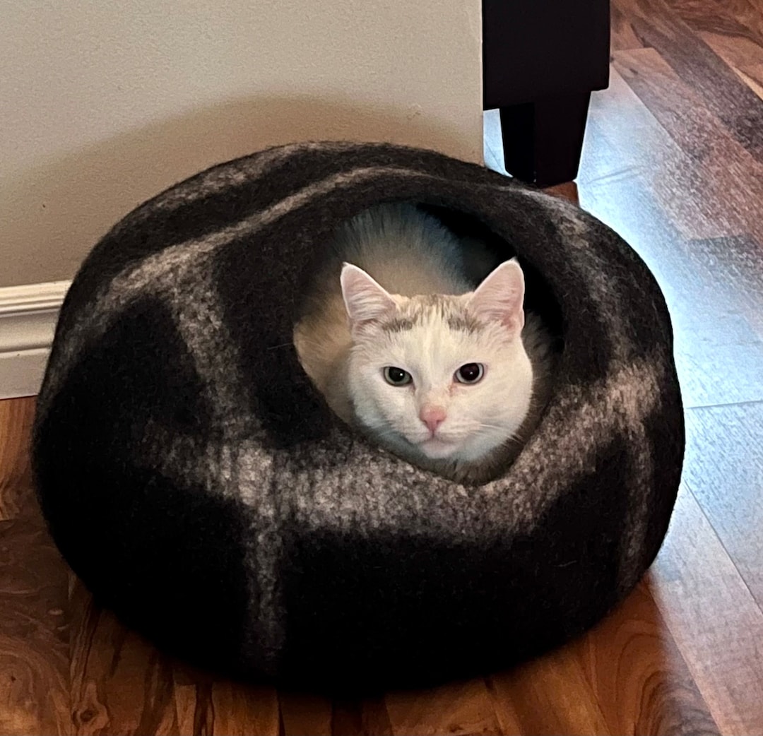 Cat Cave Made From 100% New Zealand Wool-made in Nepal - Etsy