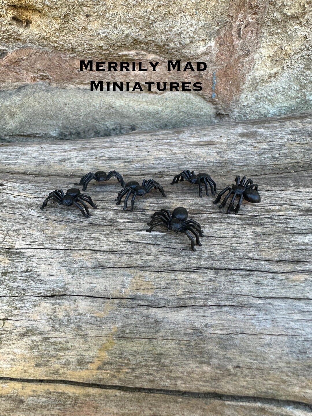 1/12th Scale Spiders Spooky Dolls House Miniatures X 6 Witch Wizard ...
