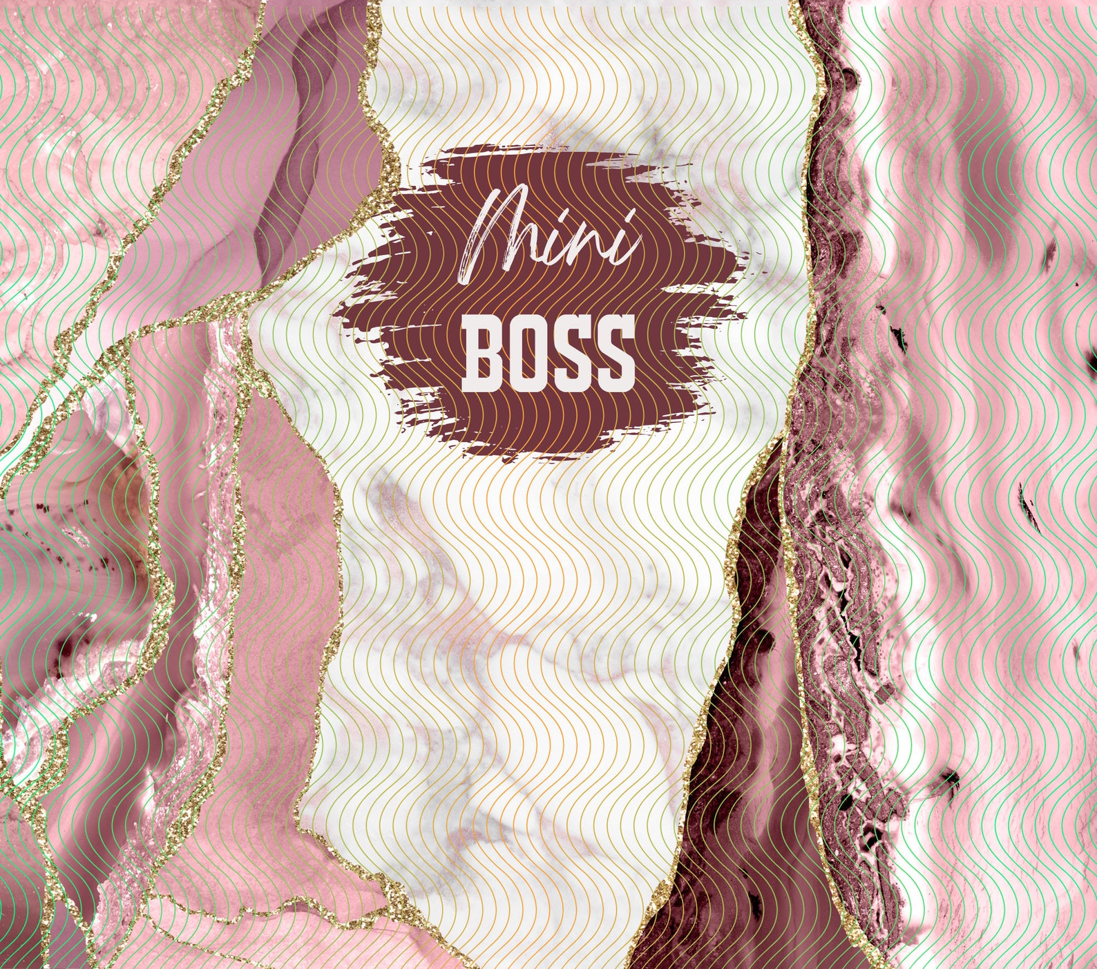 Boss Lady | Mini Boss | Mommy and Me | Pink Geode | PNG | Tumbler Wrap ...