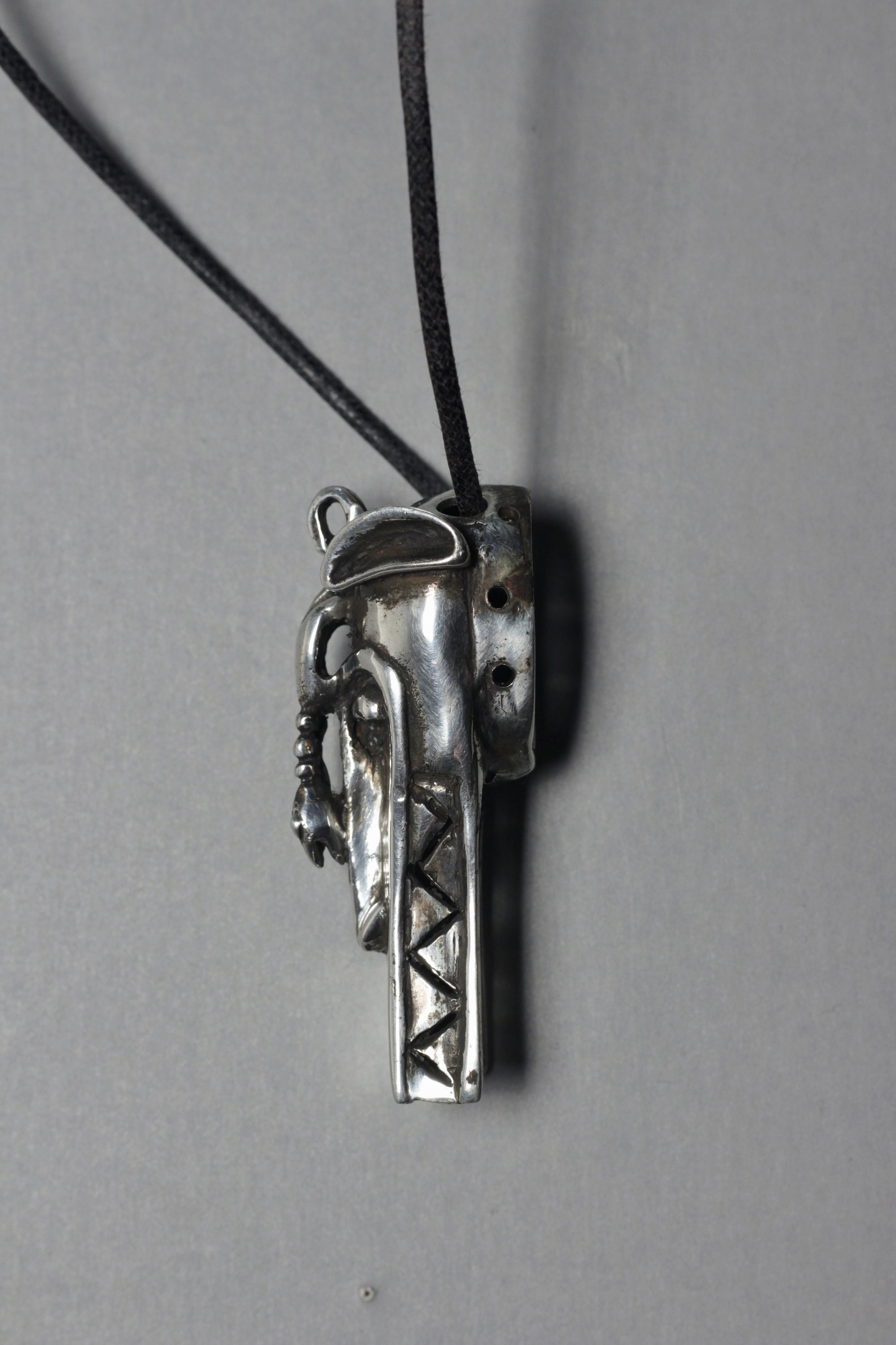 Jessica Felix Designs Unique Silver Mask Pendant - Etsy