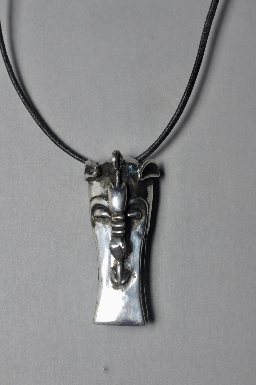 Jessica Felix Designs Unique Silver Mask Pendant - Etsy