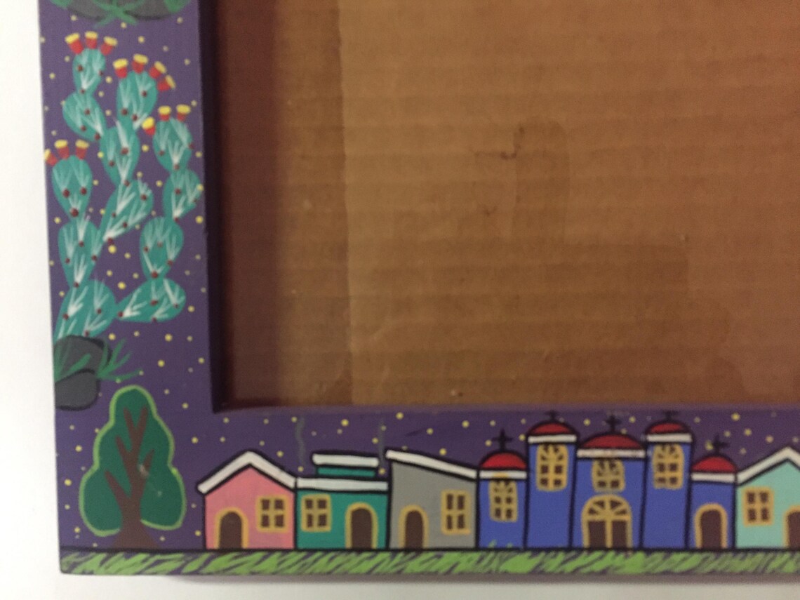 Handpainted Mexican Picture Frame - Etsy