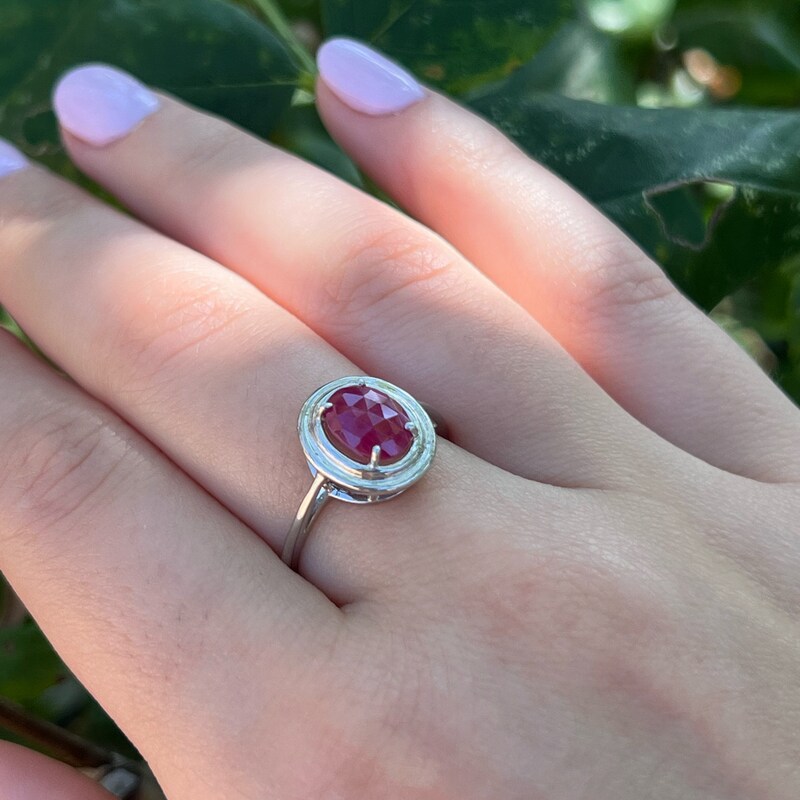 Natural Ruby Ring - Etsy