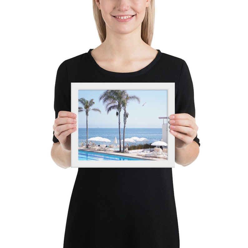 Framed Photograph Santa Barbara Beach Club Southern California Luxury ...