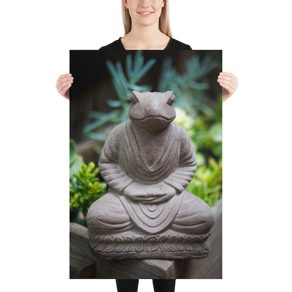 Zen Frog Garden Statue - Etsy