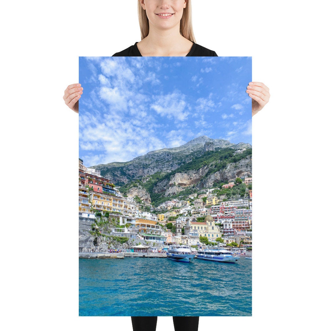 Positano Photography Print - Amalfi Coast Italy - Beach Photography ...