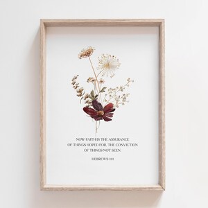 Set of 3 Bible Verse Prints, Christian Wall Art Printable, Faith Hope ...