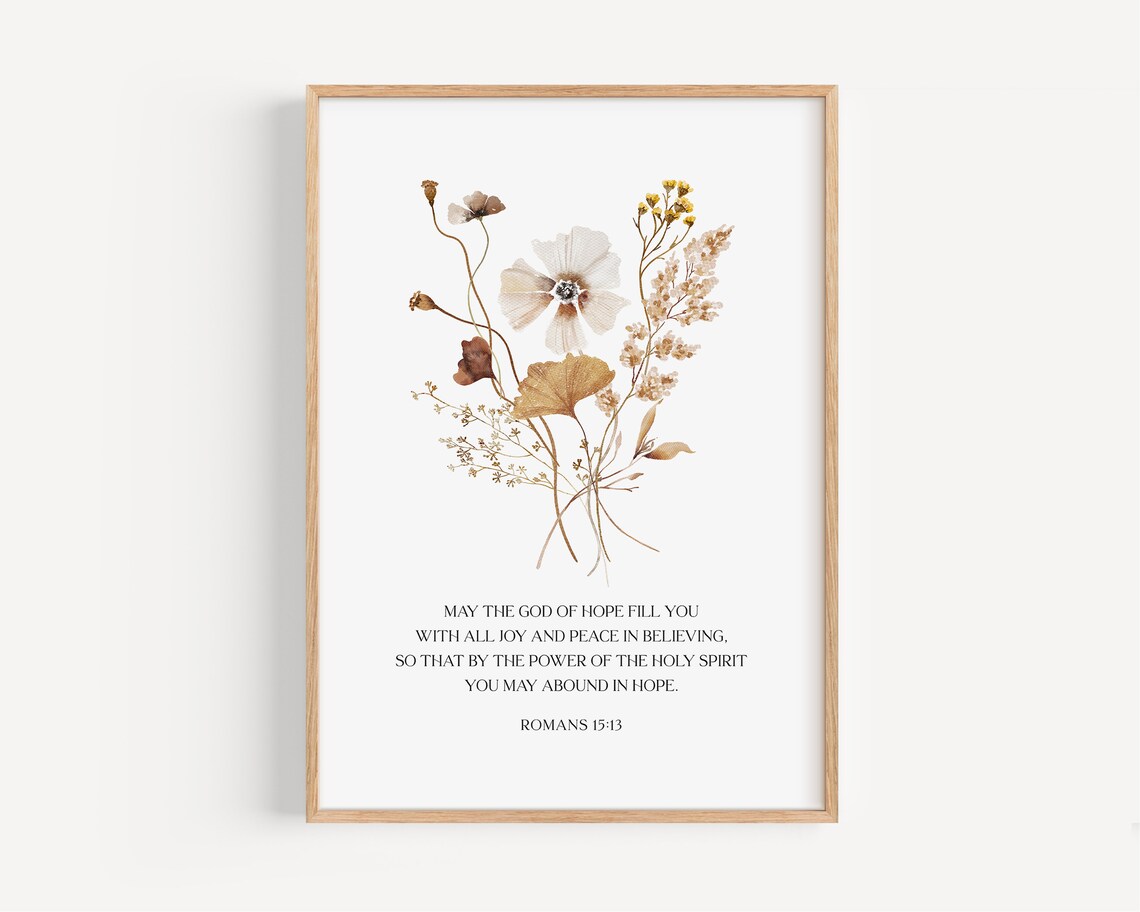 Set of 3 Bible Verse Prints Christian Wall Art Printable - Etsy