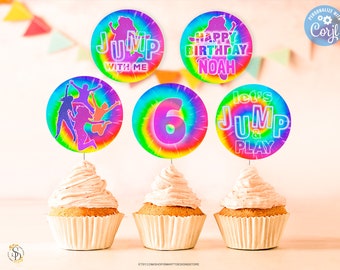 Trampoline Cupcake Topper - Etsy