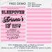 Editable Sleepover Party Invite, Slumber Party Invitation Template ...