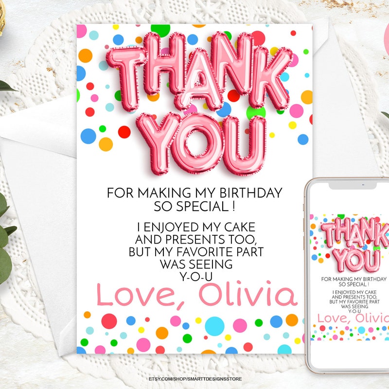 Polka Dot Thank You - Etsy