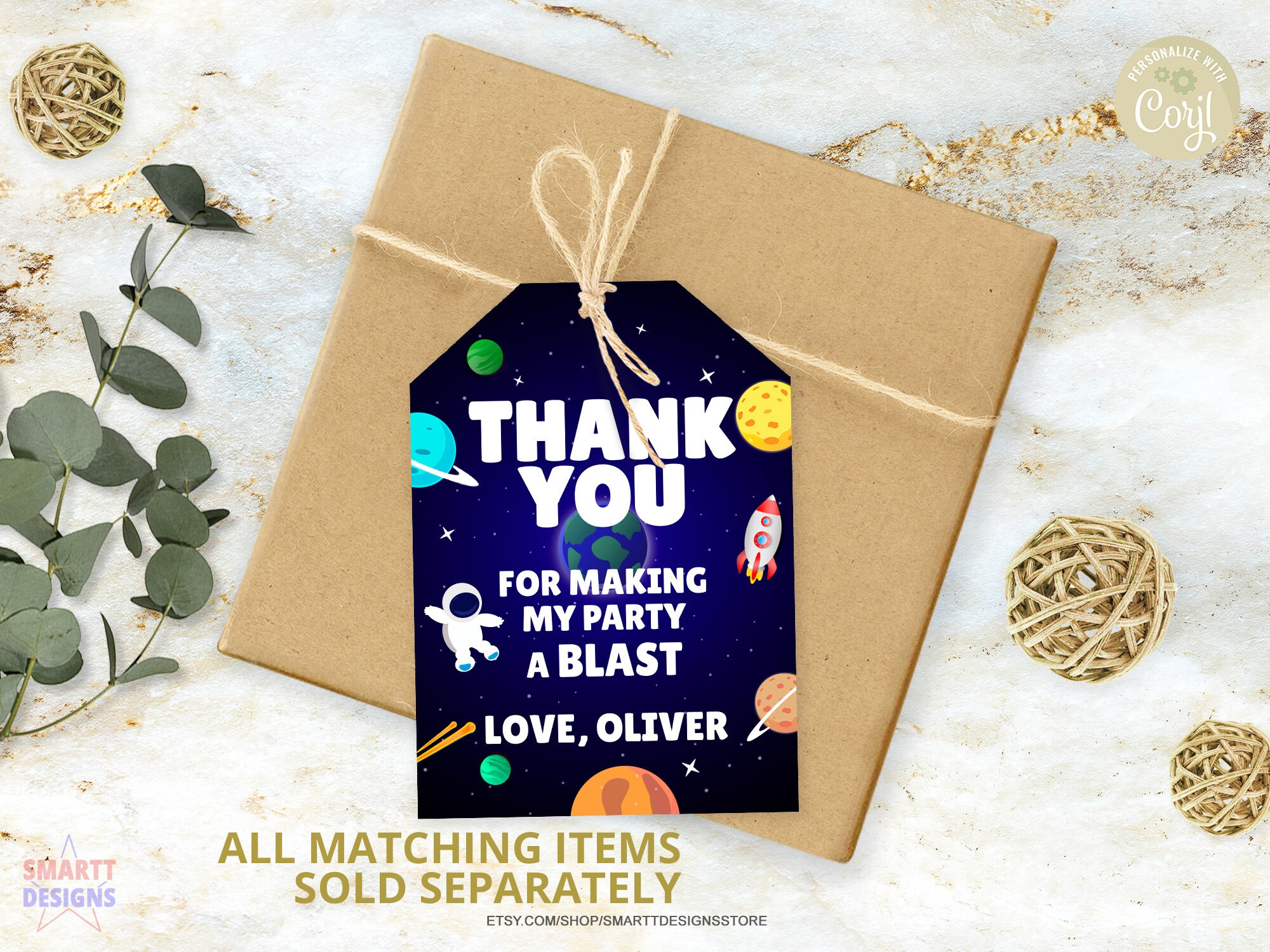 Editable Outer Space Happy Birthday Banner, Personalized Boy First ...