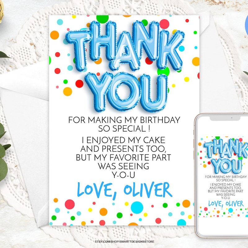 Polka Dot Thank You - Etsy