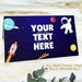 Editable Outer Space Happy Birthday Banner Personalized Boy - Etsy