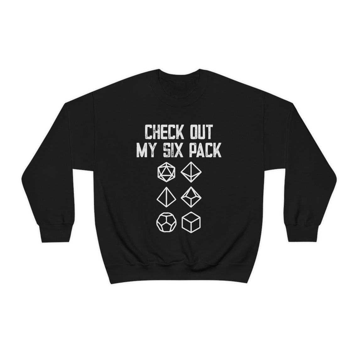 Check Out My Six Pack, DND Dice, Crewneck Sweatshirt, Dice Sweatshirt ...