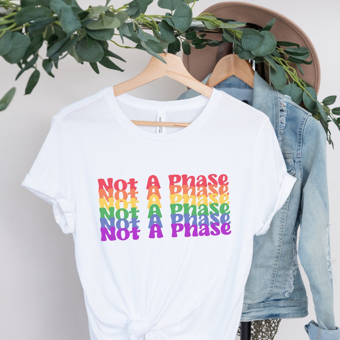 Pride T-shirt Not a Phase Shirt Rainbow Oversized Shirt - Etsy
