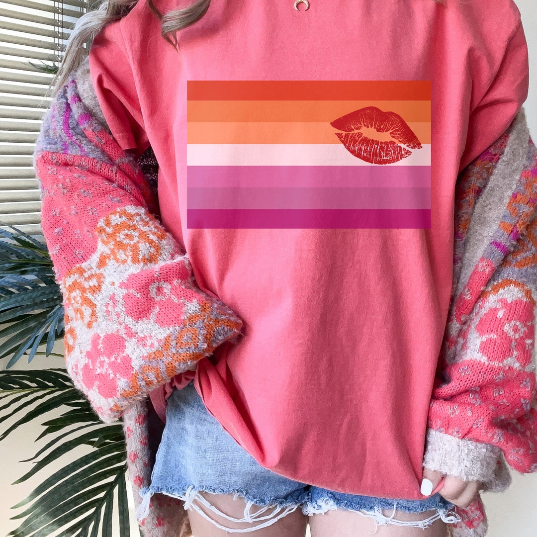 Lesbian Pride T Shirt Lipstick Lesbian Pride Shirt Couples Shirts
