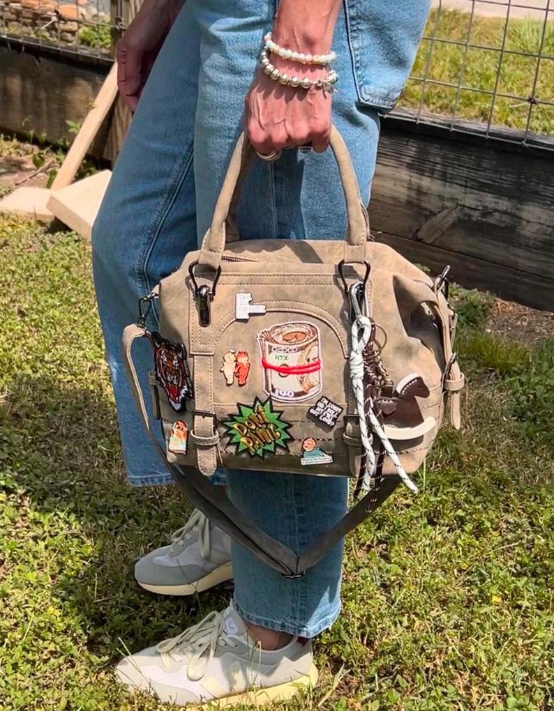 Junk Bag, Vegan Leather Junk Purse, Custom Handbag, Personalized Gift ...
