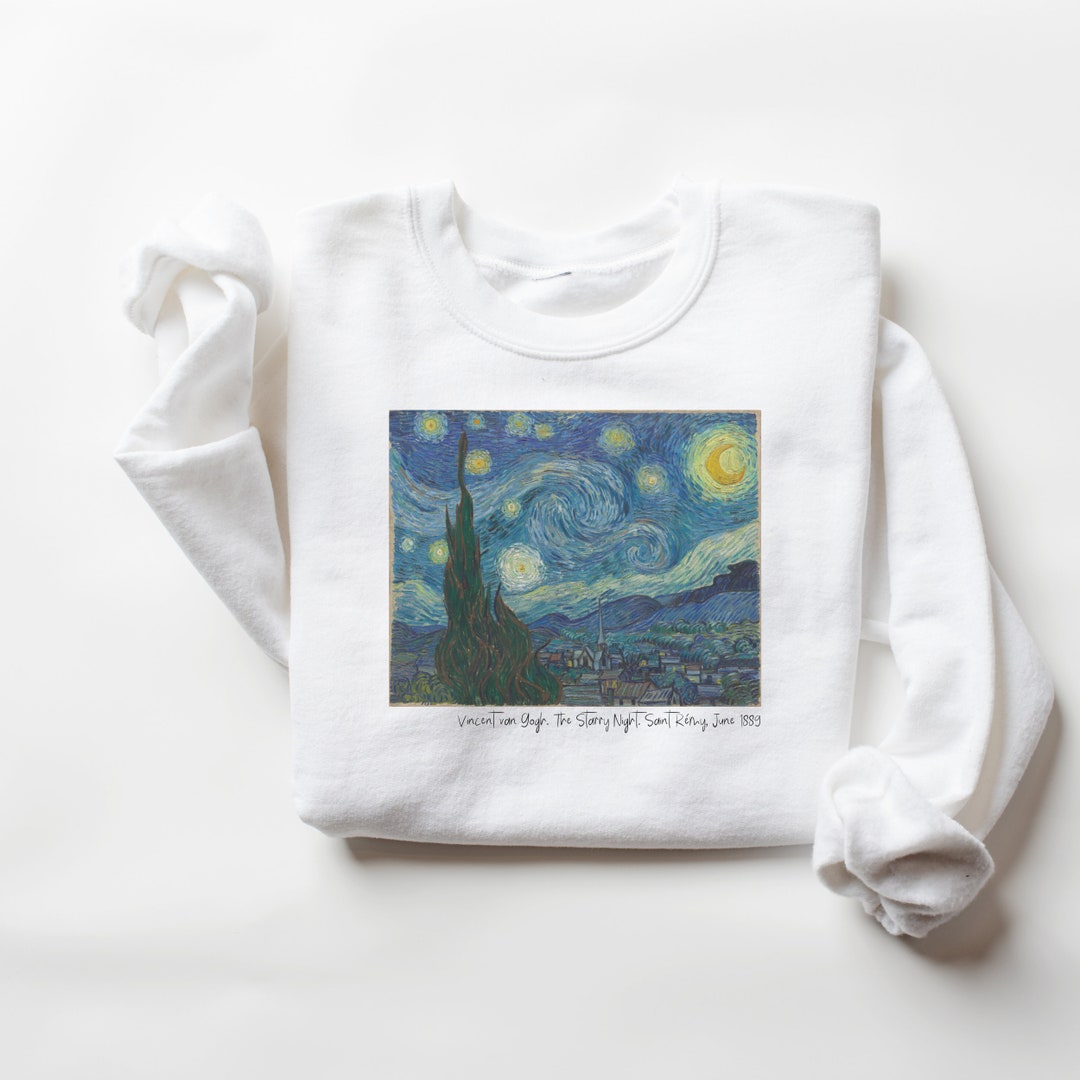 Vincent Van Gogh Starry Night Sweatshirt & Starry Night T-shirt - Etsy