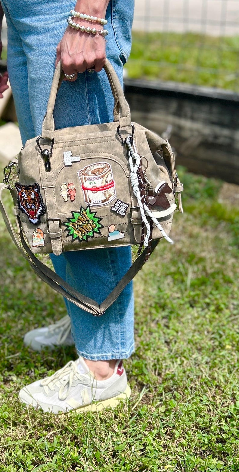 Junk Bag, Vegan Leather Junk Purse, Custom Handbag, Personalized Gift ...