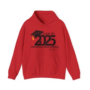 Personalized Graduation Hoodie, High School Grad Gift, 2025 Graduate ...