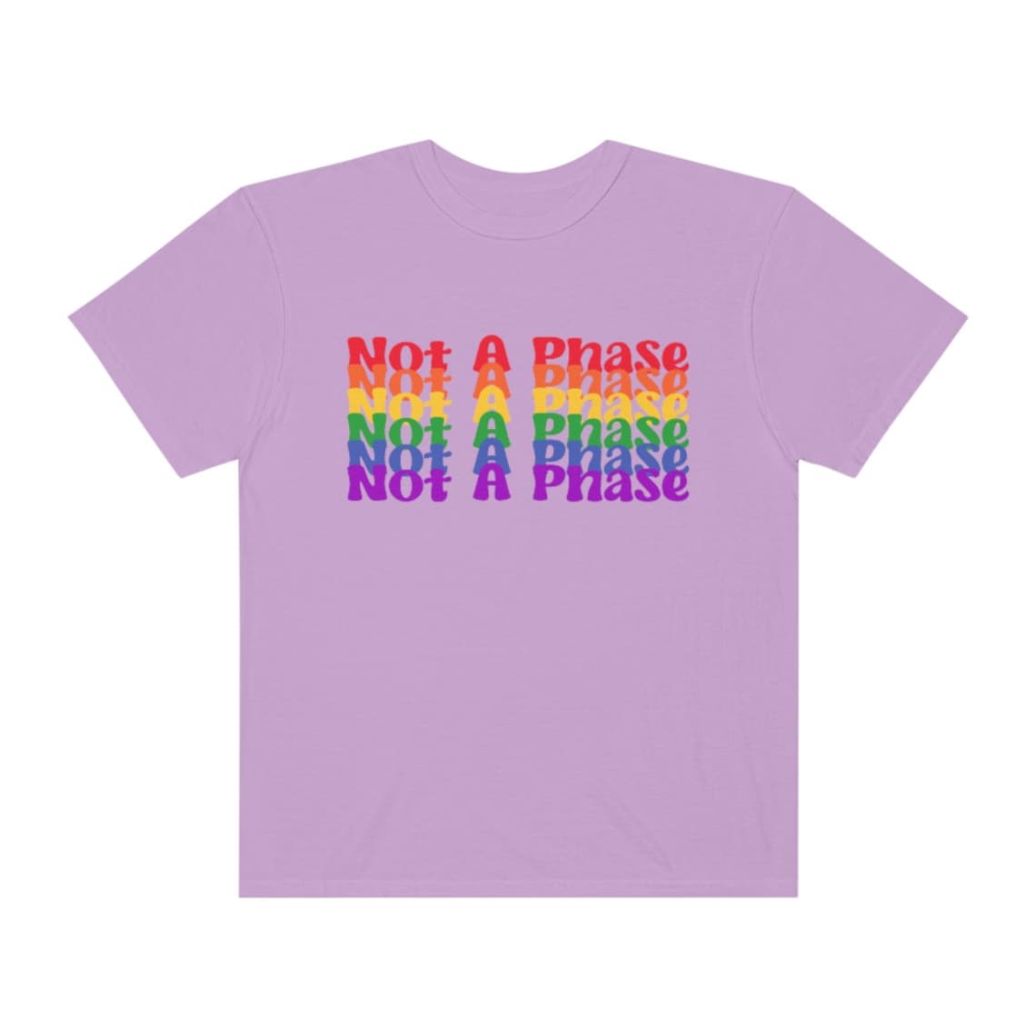 Pride T-shirt Not a Phase Shirt Rainbow Oversized Shirt - Etsy