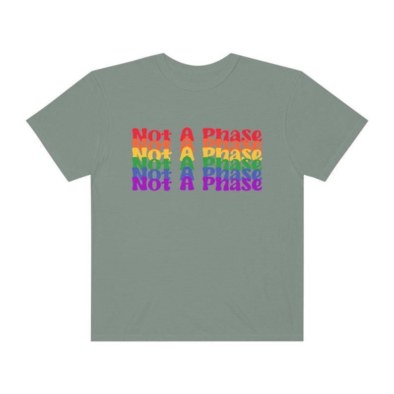 Pride T-shirt Not a Phase Shirt Rainbow Oversized Shirt - Etsy