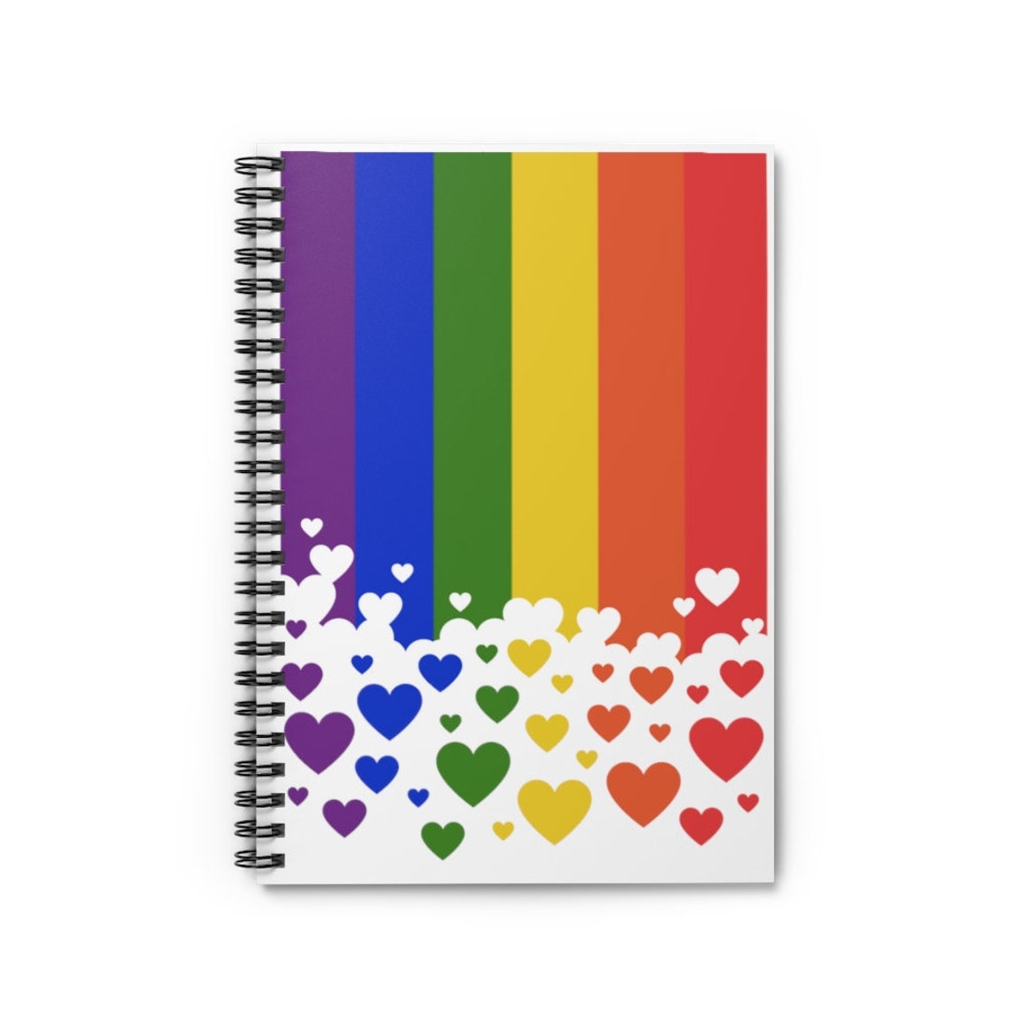 Gay Pride Journal Spiral Notebook - Ruled Line, Journal, Rainbow Cover ...